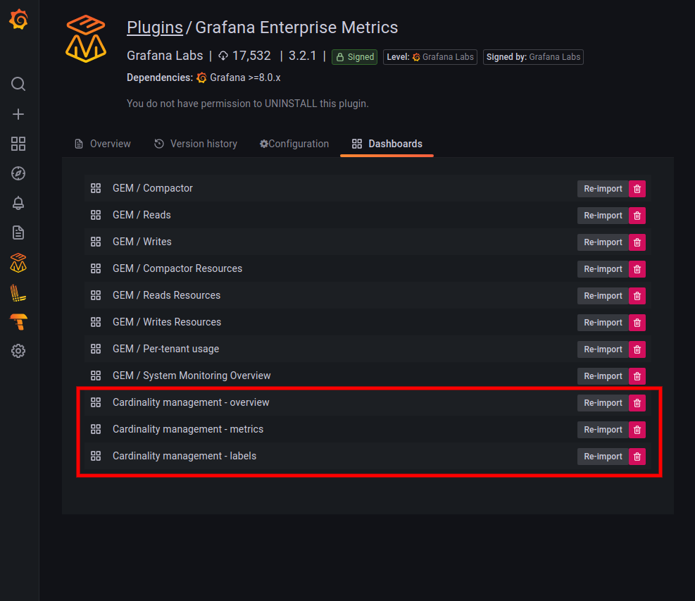 Manage cardinality | Grafana Enterprise Metrics documentation