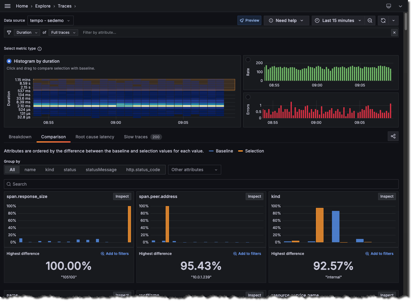 Explore Traces | Grafana Cloud documentation