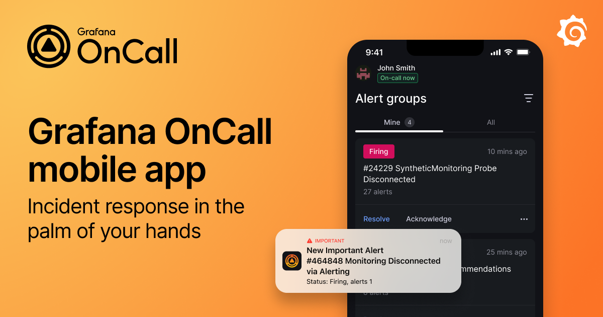 On-call management on the go: Introducing the Grafana OnCall mobile app ...