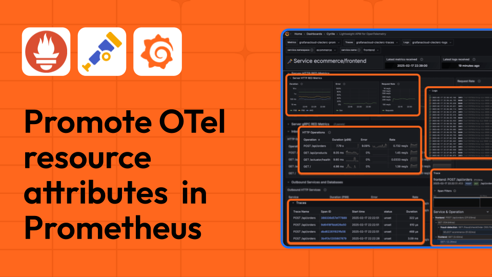 OpenTelemetry with Prometheus: better integration through resource attribute promotion | Grafana ...