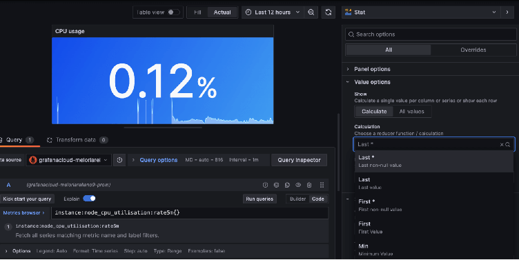 How To Easily Retrieve Values From A Range In Grafana Using A Stat Panel Grafana Labs