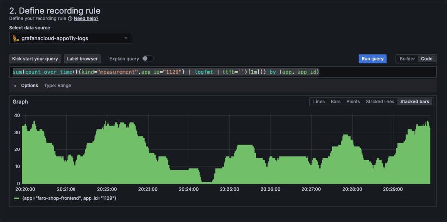 Create Slos In Grafana Cloud Using Frontend Observability Signals Grafana Cloud Documentation