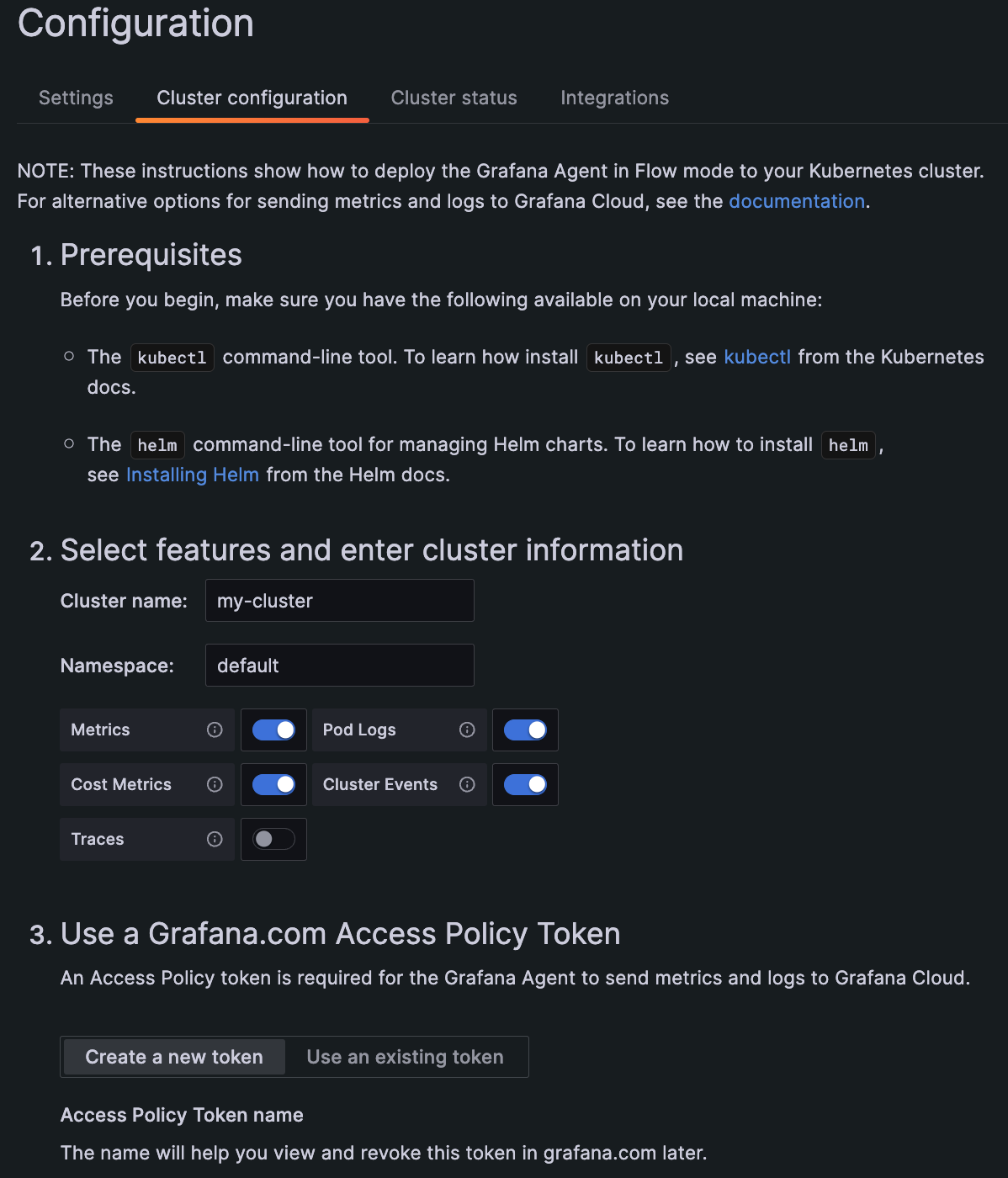 Streamlined Configuration Of Kubernetes Monitoring Grafana Cloud