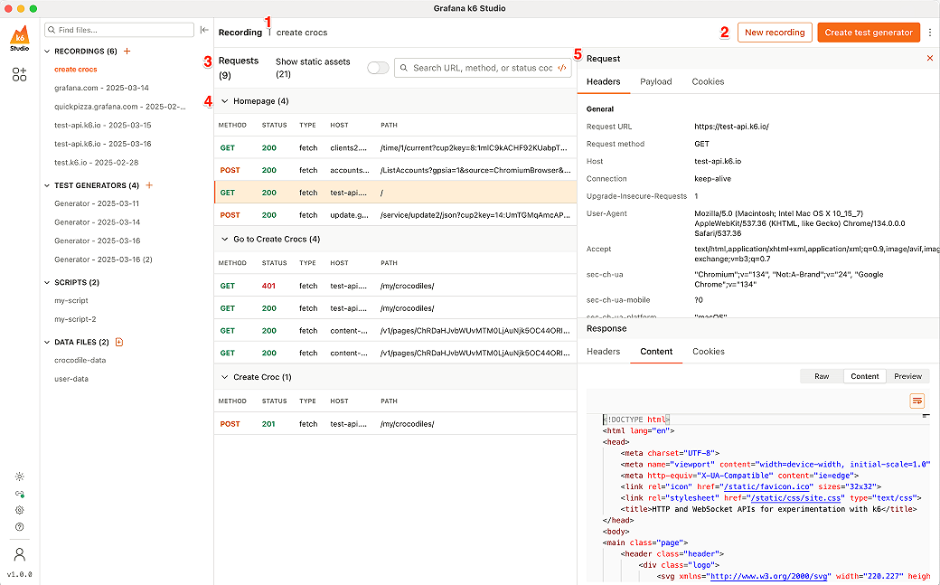Recorder | Grafana k6 Studio documentation