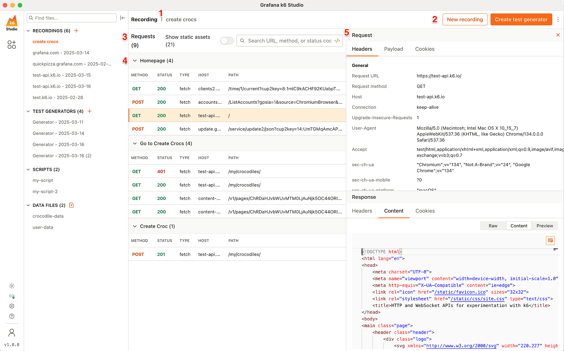 Recorder | Grafana k6 Studio documentation