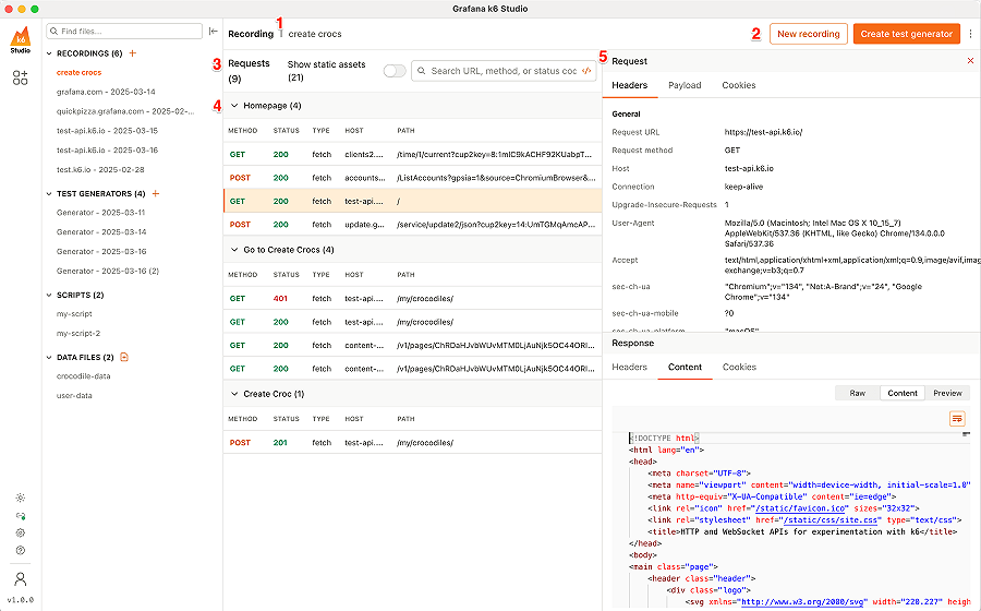 Recorder | Grafana k6 Studio documentation