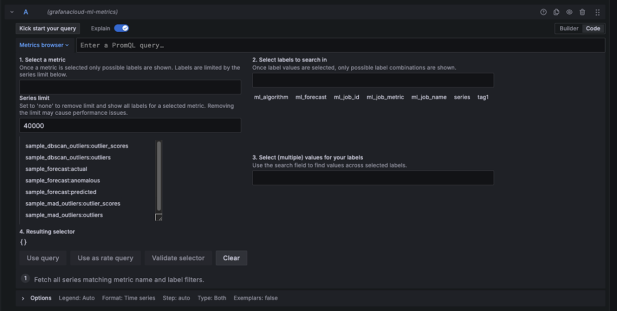 Prometheus query editor | Grafana documentation