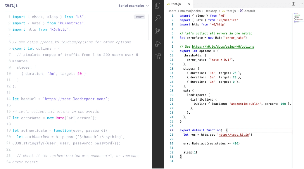 Grafana Cloud k6 | Performance testing tool