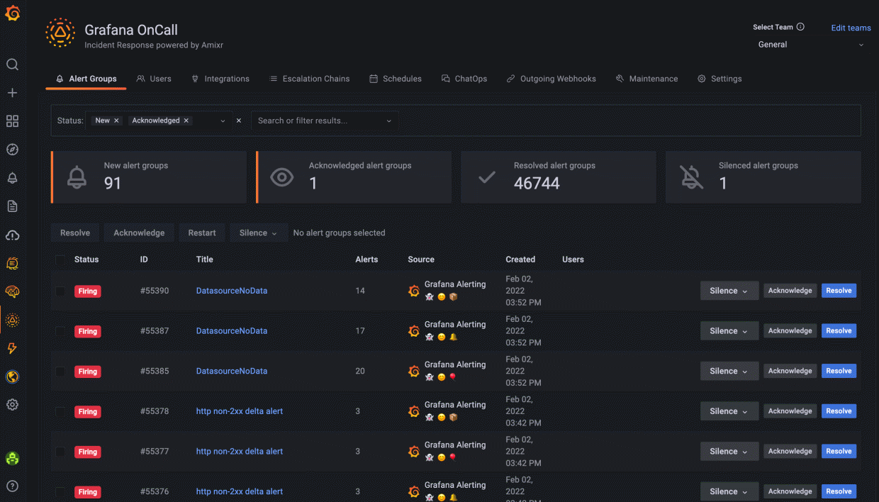 Grafana OnCall | On-call management system