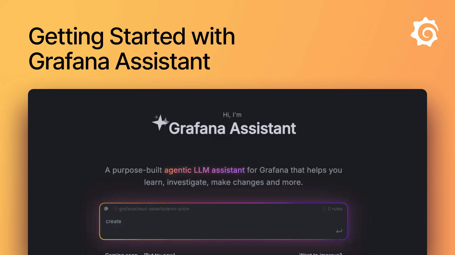 Start with Grafana Assistant | Grafana Labs