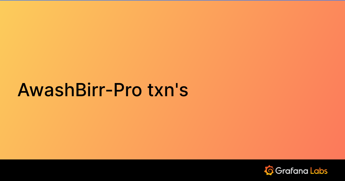 AwashBirr-Pro txn's | Grafana Labs