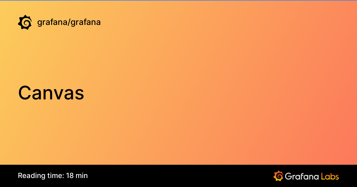 Canvas | Grafana documentation