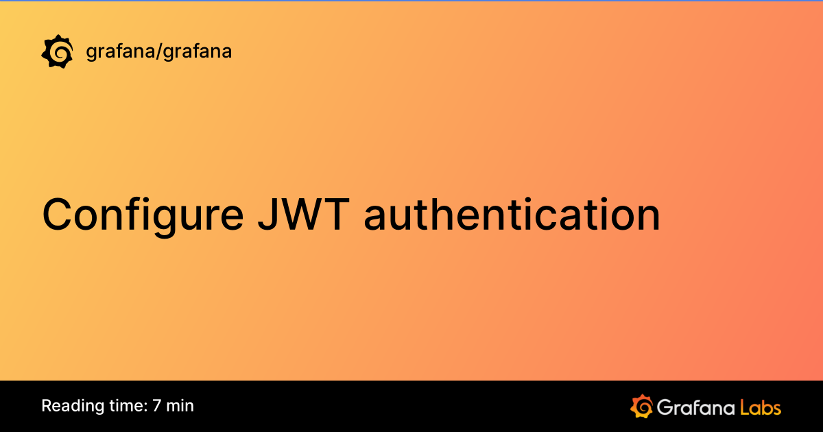 Configure Jwt Authentication Grafana Documentation 8560