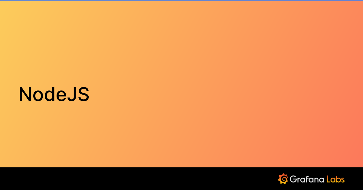 NodeJS | Grafana Pyroscope documentation