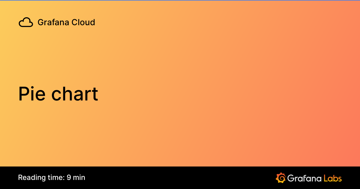 Pie chart | Grafana Cloud documentation