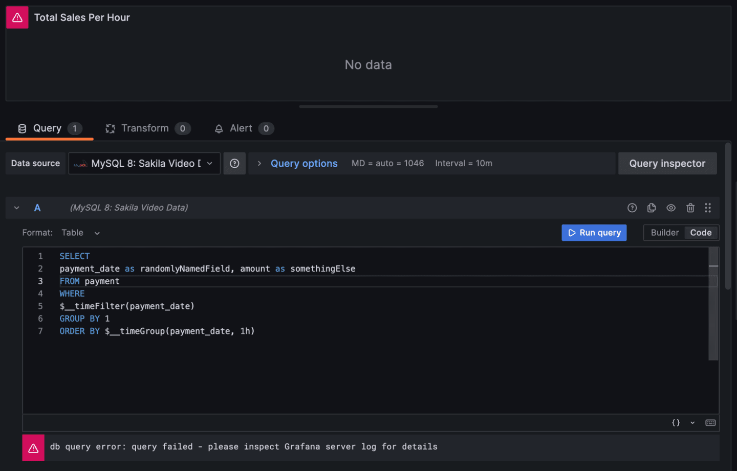 How to visualize time series from SQL databases with Grafana | Grafana Labs