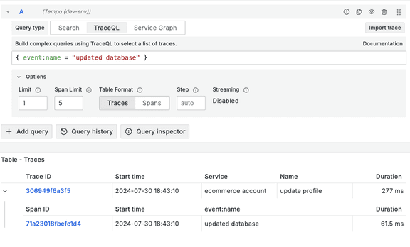 All about span events: what they are and how to query them | Grafana Labs