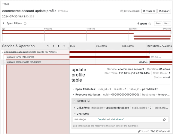 All about span events: what they are and how to query them | Grafana Labs