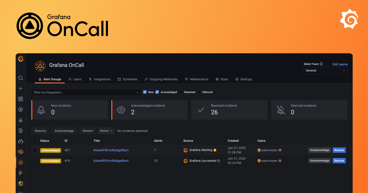 Getting Started With Grafana Oncall For On Call Management Apac Timezone Grafana Labs