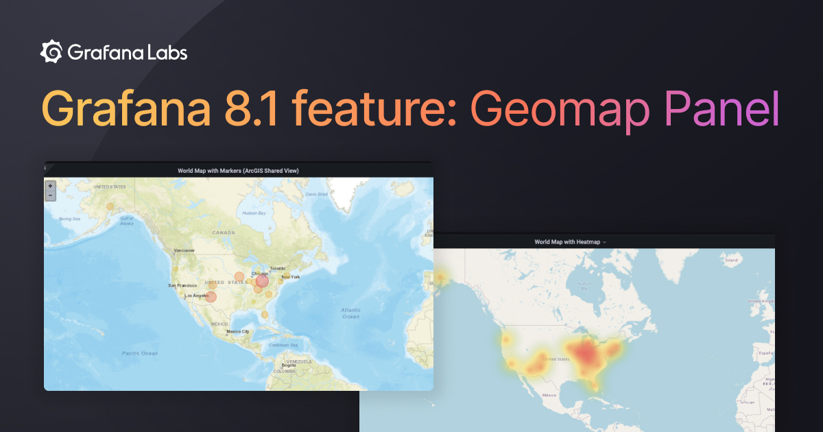 What's new in Grafana 8.1: Geomap panel | Grafana Labs