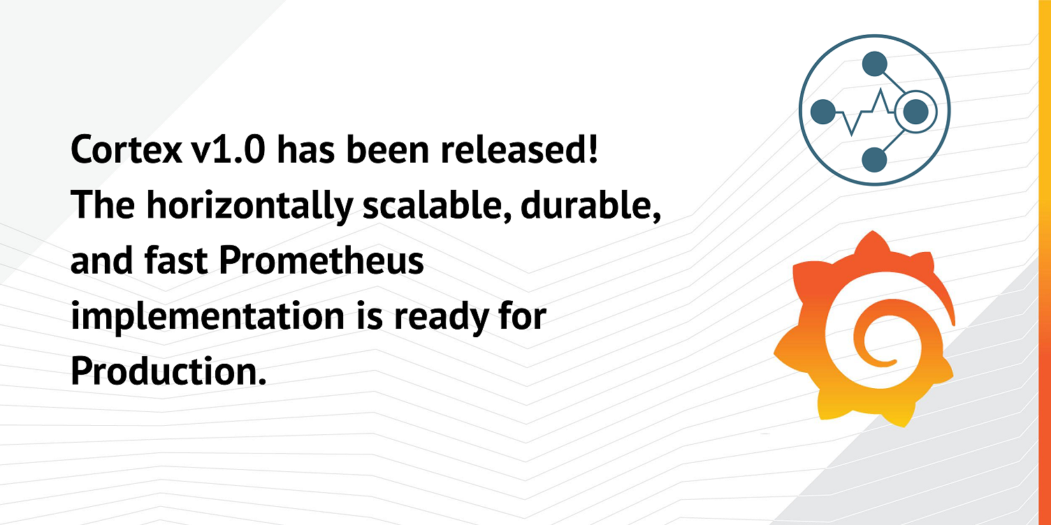 Cortex v1.0 released: The highly scalable, fast Prometheus implementation is generally available ...
