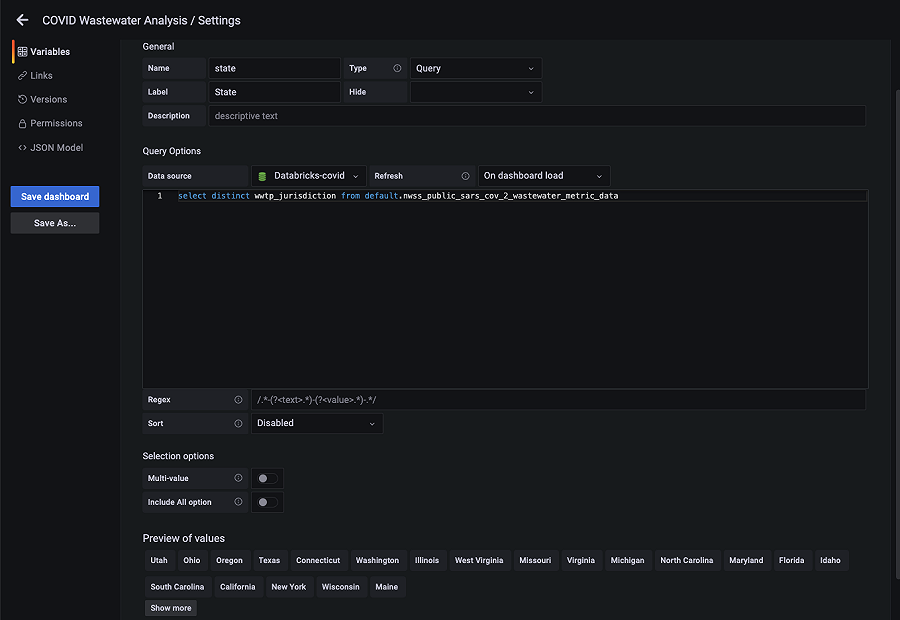 Monitoring COVID-19 virus levels in wastewater using Grafana ...