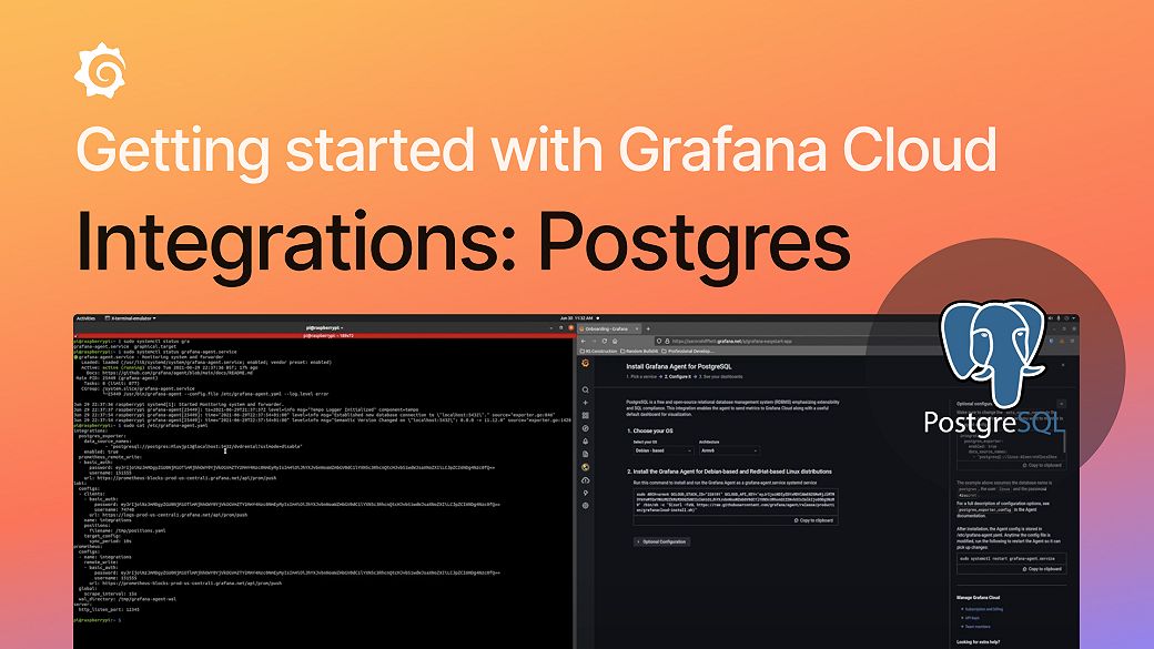 Getting Started With Grafana Cloud Postgres Integration Grafana Labs