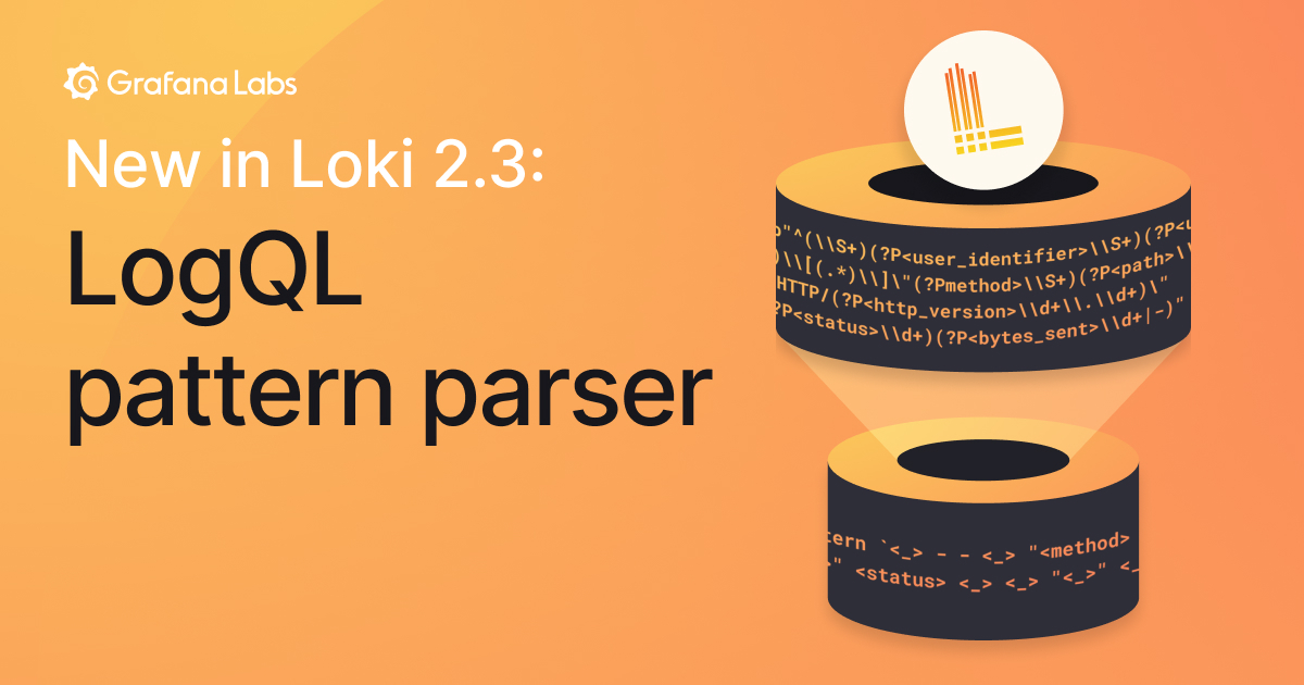 New in Loki 2.3: LogQL pattern parser makes it easier to extract data from unstructured logs ...