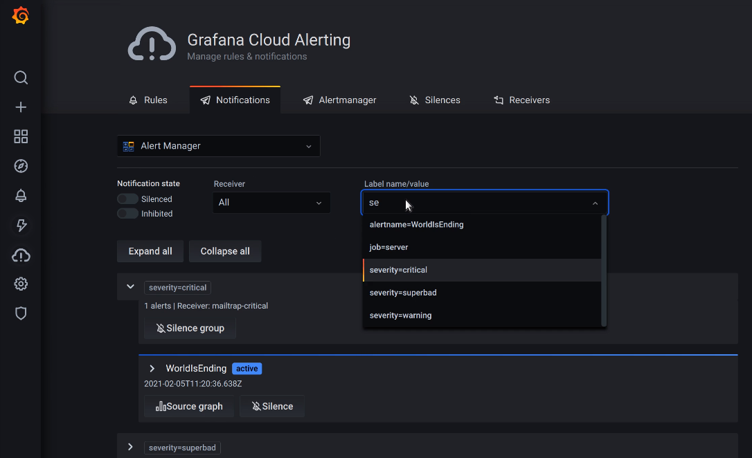 Grafana Cloud Alerting | Grafana Cloud documentation Grafana Cloud Alerting | Grafana Cloud documentation