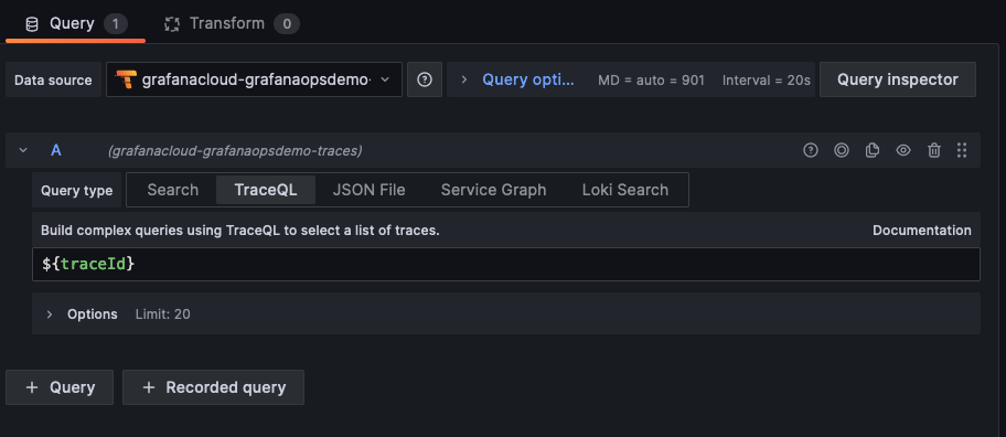 Traces | Grafana documentation
