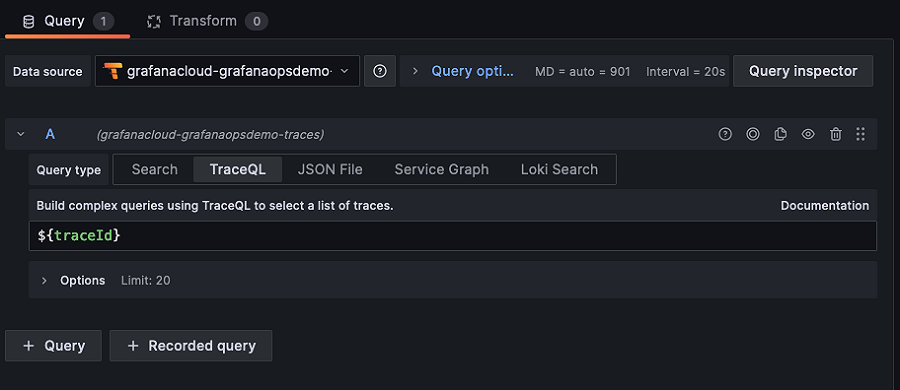 Traces | Grafana documentation