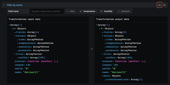 Transform data | Grafana Cloud documentation