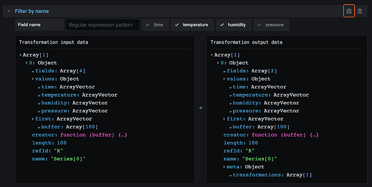 Transform data | Grafana Cloud documentation